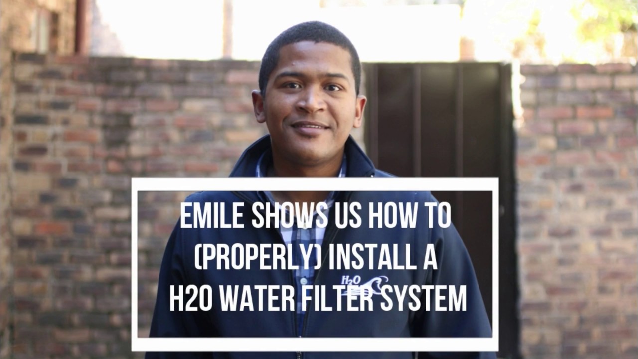 How to install an H20 International Water Filter System
