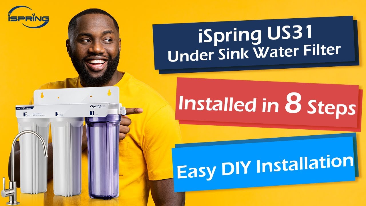 How to Install iSpring US31 Under Sink Water Filtration System | Step ...