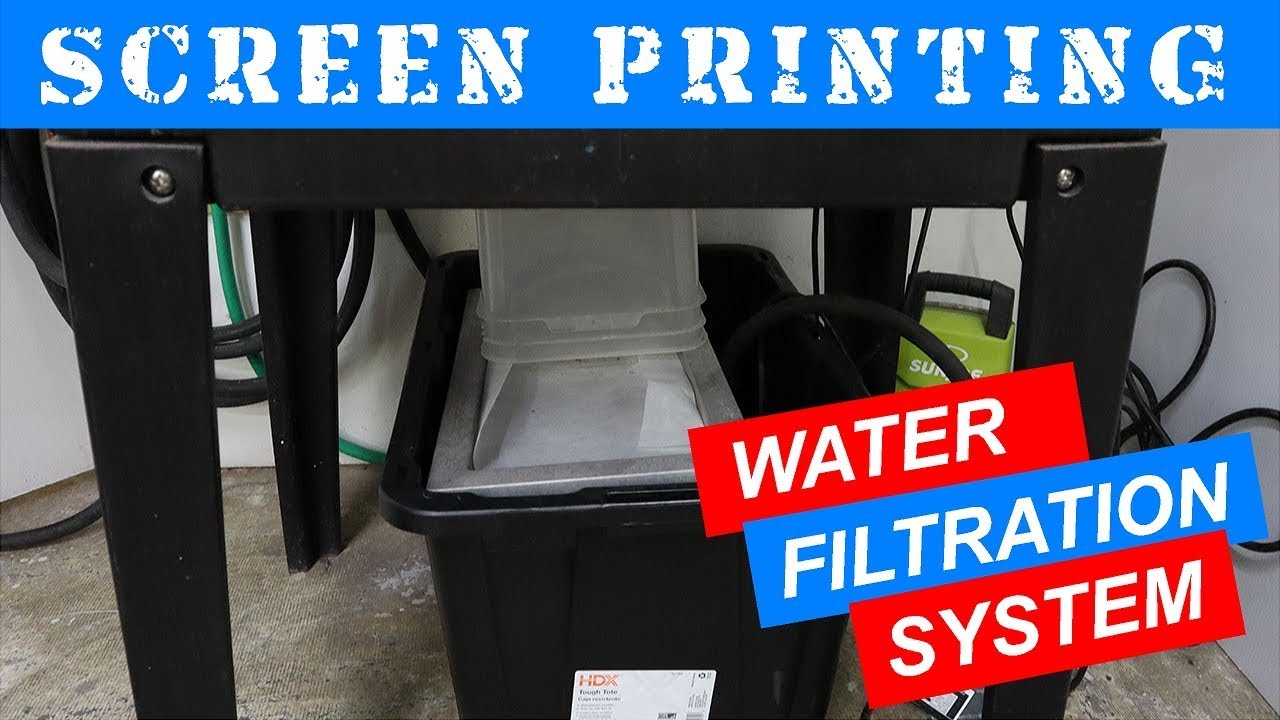 Screen Printing Water Filtration System Build